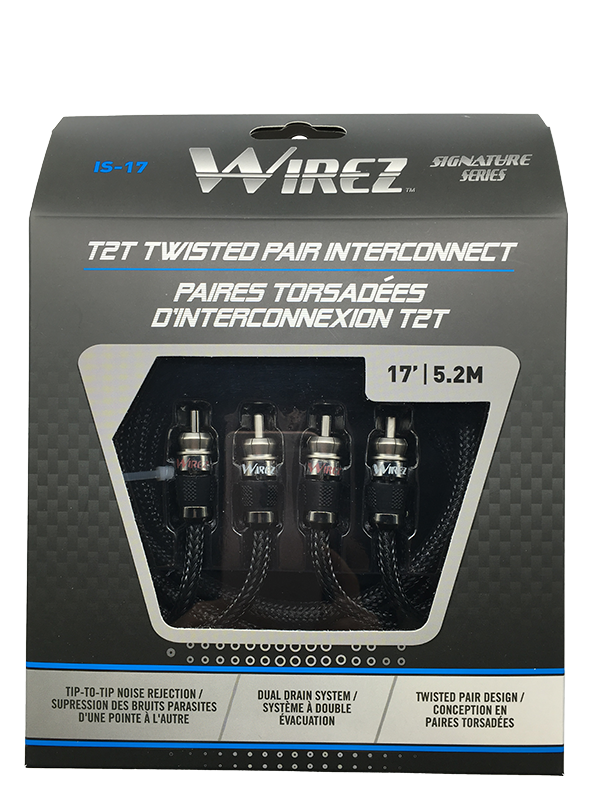 WIREZ 2 Channel Interconnect - 17ft – Autosonics