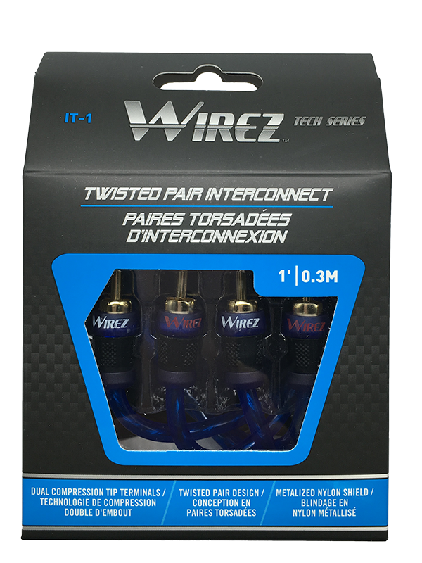 WIREZ 2 Channel Interconnect - 1ft – Autosonics