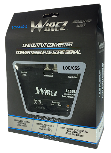 WIREZ Stereo Level Converter with Signal Sensing and Sub Level Control ...